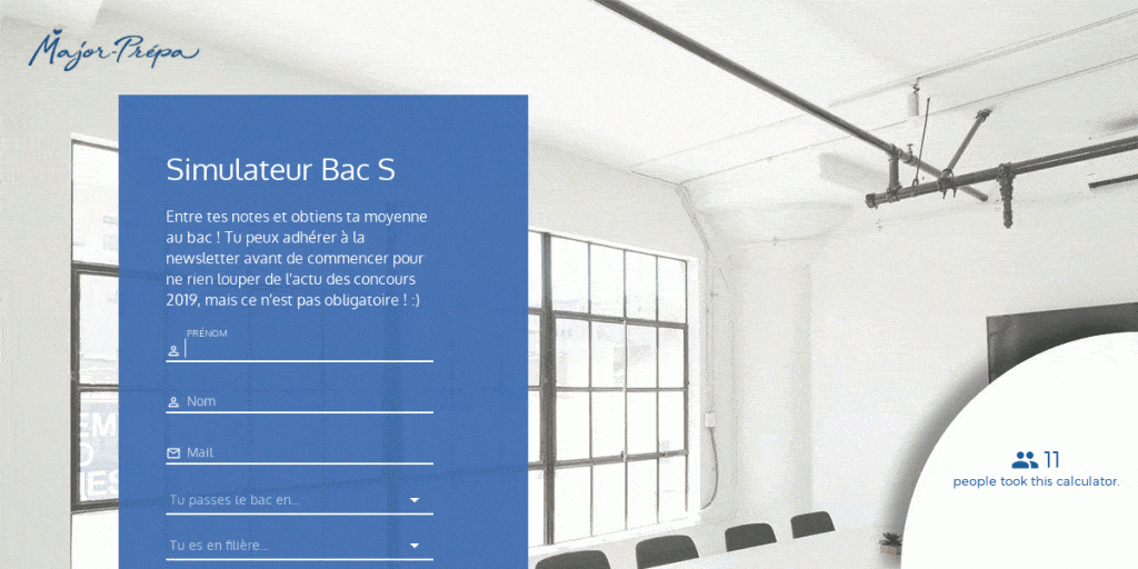 Simulateur Bac S - Major Prépa