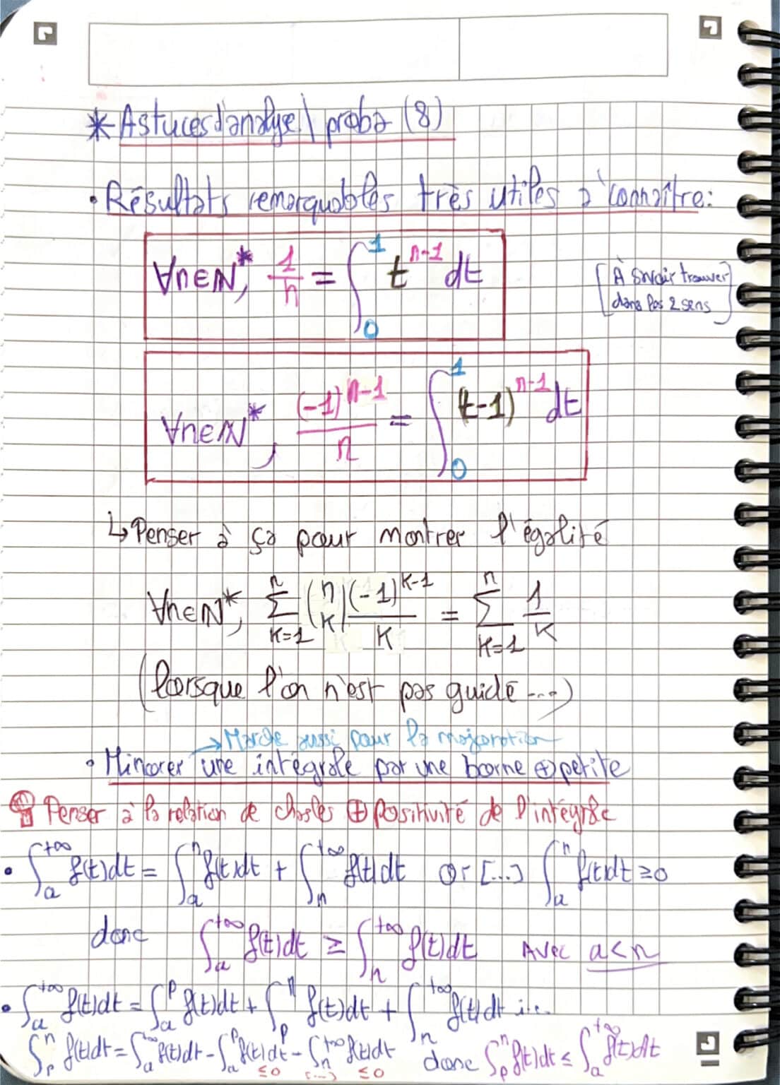 Le carnet d'astuces en maths : une bonne idée ? - Major Prépa