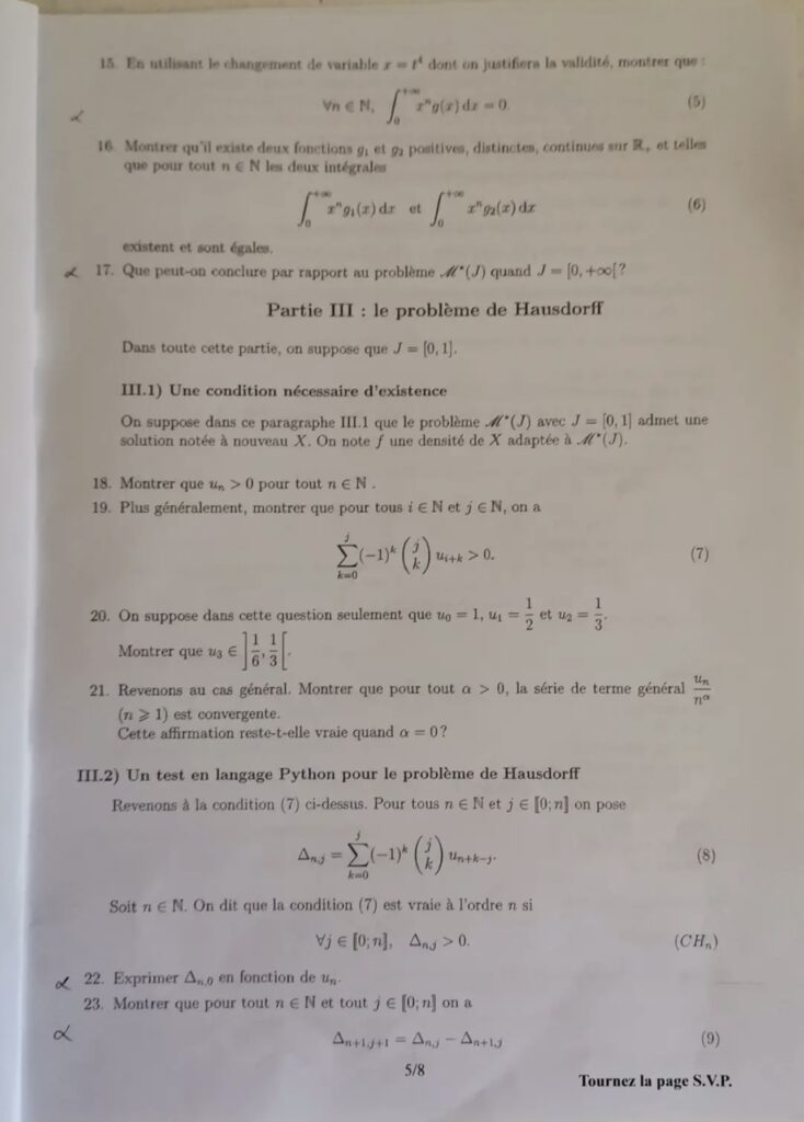 Maths I approfondies HEC / ESSEC 2023 - Sujet - Major Prépa