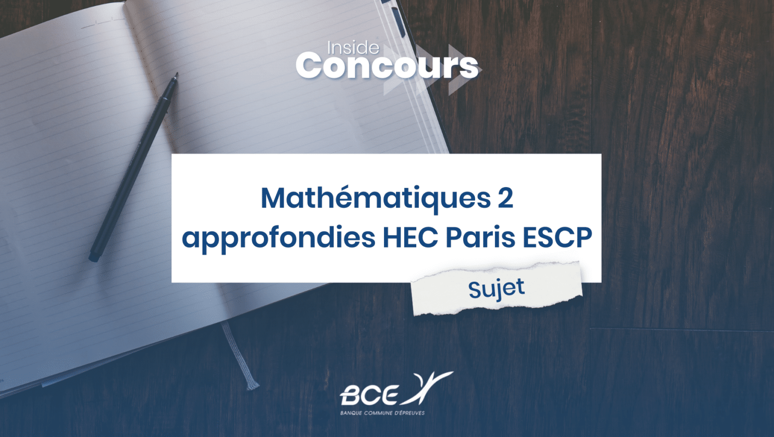 Maths 2 approfondies HEC ESCP 2023 - Sujet - Major Prépa