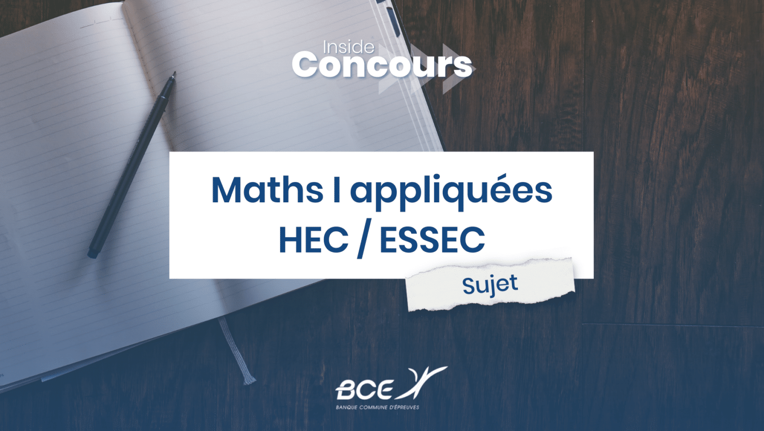 Sujet Maths I HEC/ESSEC Maths appliquées 2023