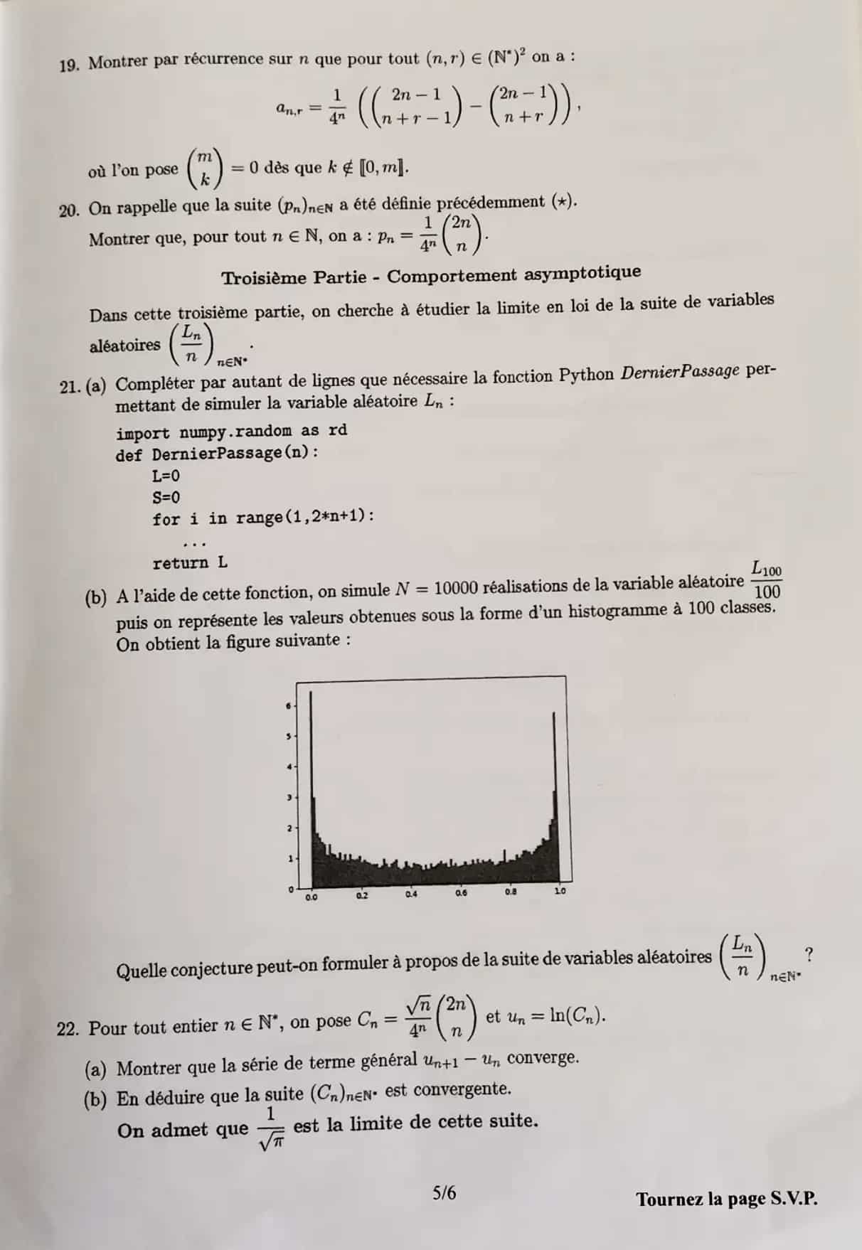 Maths 2 approfondies HEC ESCP 2023 - Sujet - Major Prépa