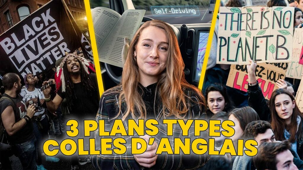 Anglais : trois plans types sur des thèmes qui tombent tout le temps ...