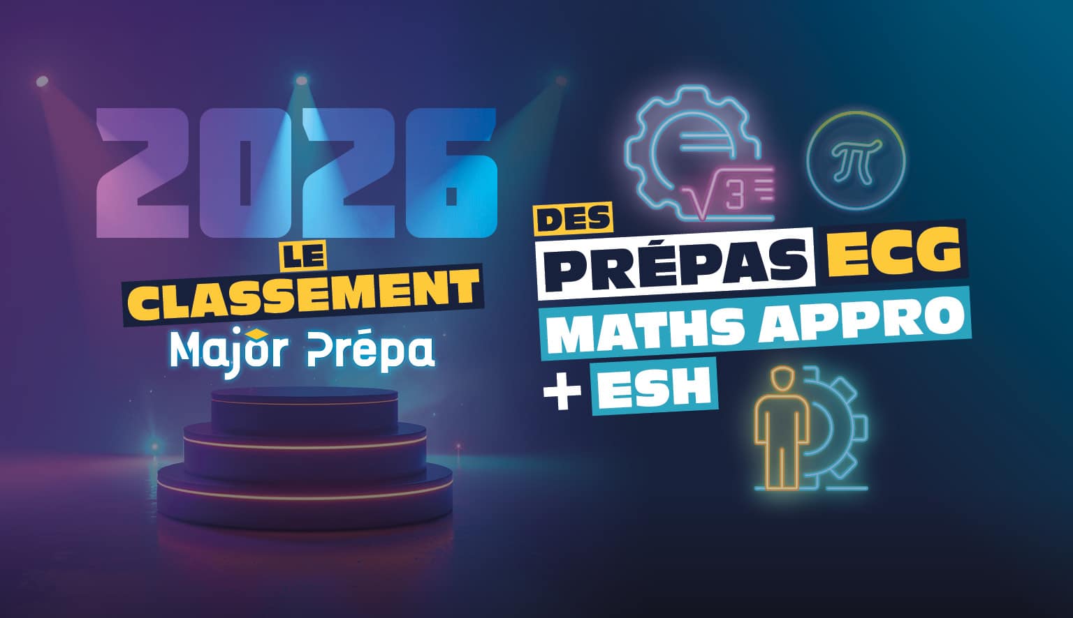 Classement Prépas 2026 - ECG maths appro + ESH - Major Prépa