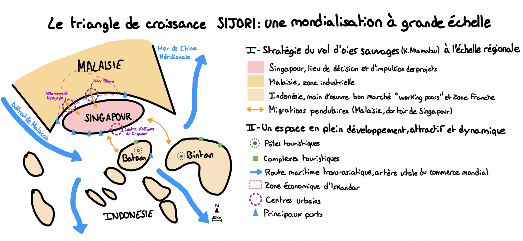 SIJORI : définition et enjeux du triangle de croissance